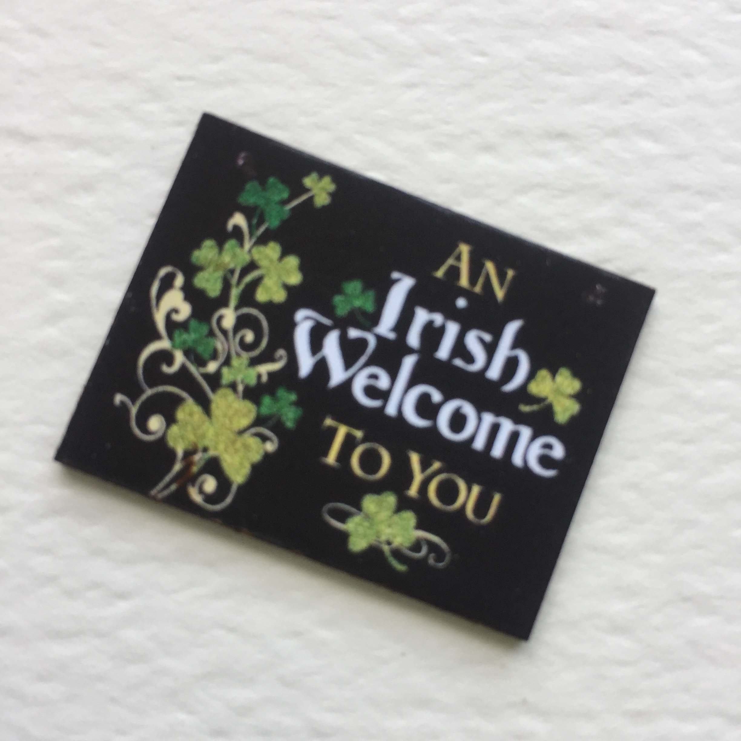 Irish Welcome Signs in 1:12 Scale Miniature for Dollhouse or | Etsy