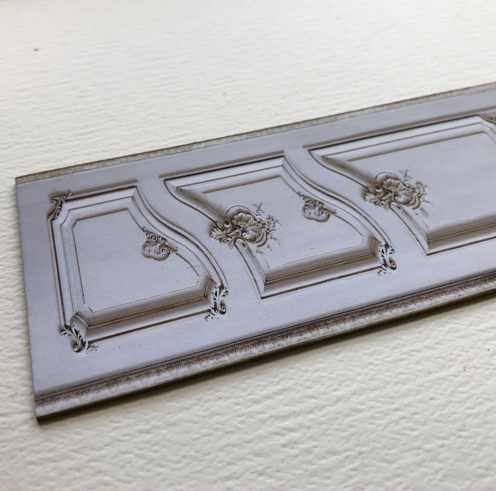 Miniature Ornate White Faux Prop PAPER Door in 1:12 Scale or - Etsy