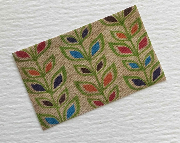 Miniature Mid Century Leaf Design Doormat Offered in Three Sizes - Etsy