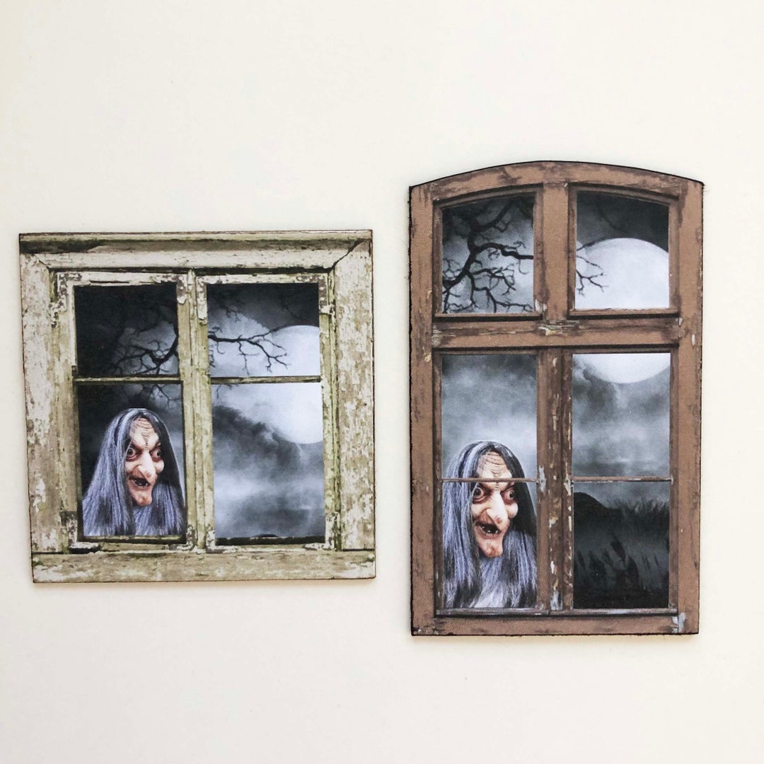 Creepy Face at the Window in a Miniature PAPER Prop - Etsy