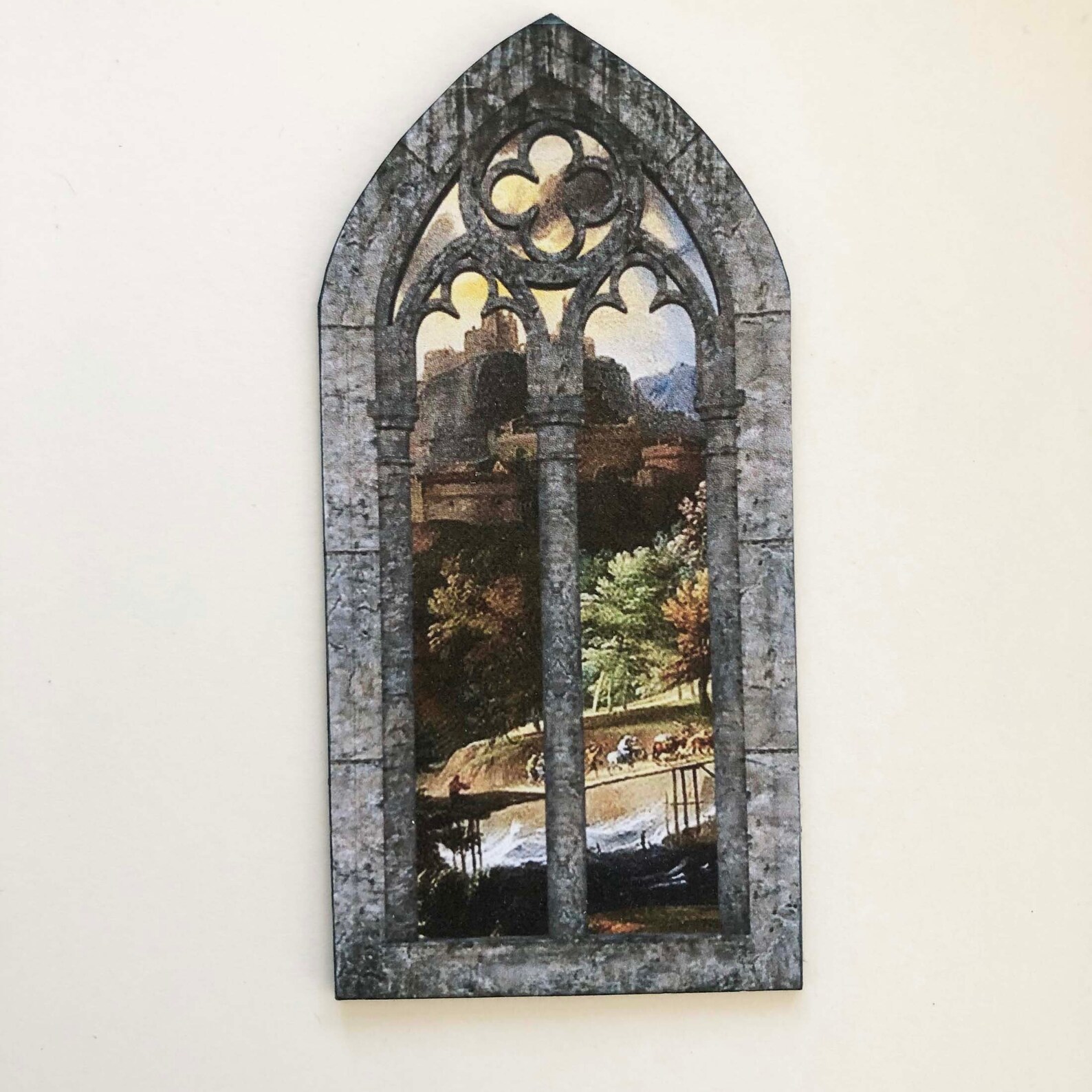 Gothic Castle Windows With Views Set ONE Paper Miniatures in - Etsy