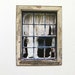Miniature Exterior Window Looking in on Shredded Curtain a PAPER Prop ...