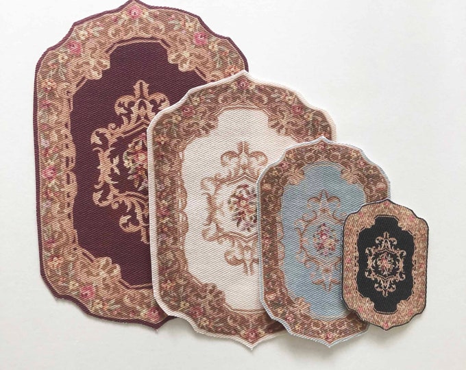 Dollhouse Miniatures Area Rug, Dollhouse Carpet, Dollhouse Runner ...