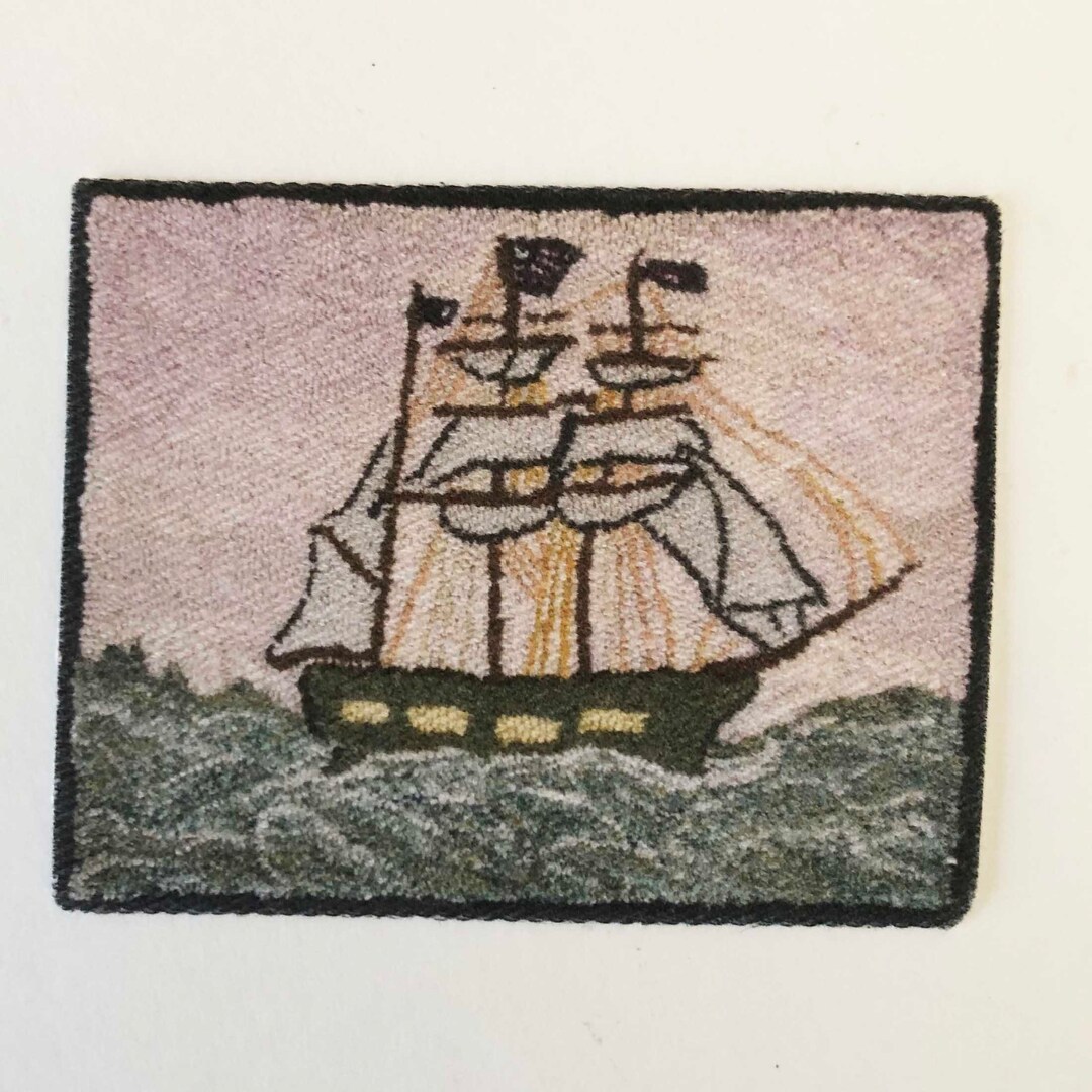 Dollhouse Miniature Reproduction of a Vintage Hooked Sailing Ship ...