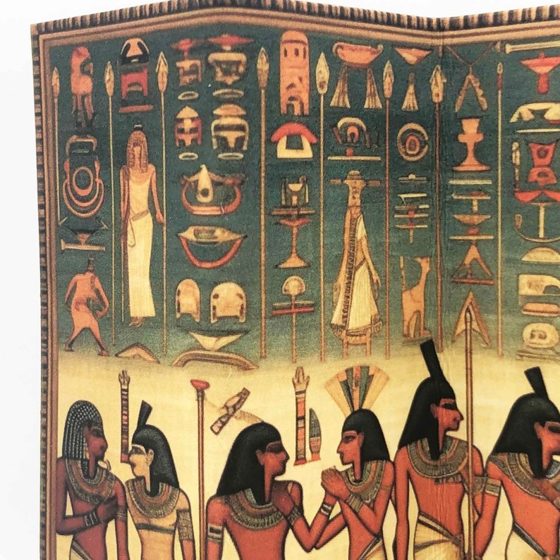 Miniature Egyptian Design PAPER Screen Room Divider 1/24 or 1/12 Scale ...
