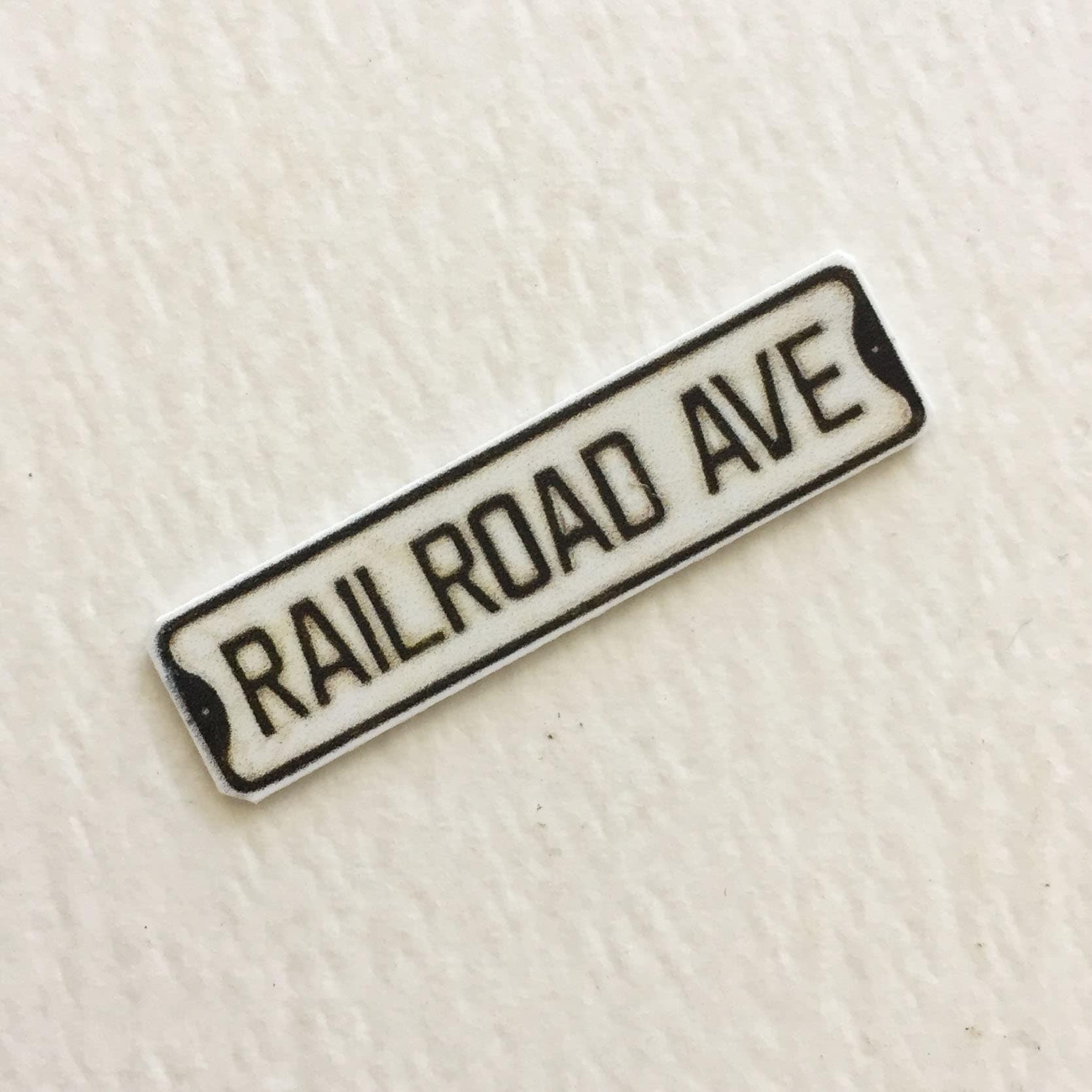 Miniature Street Sign Railroad Avenue for Dollhouse or Train Set - Etsy