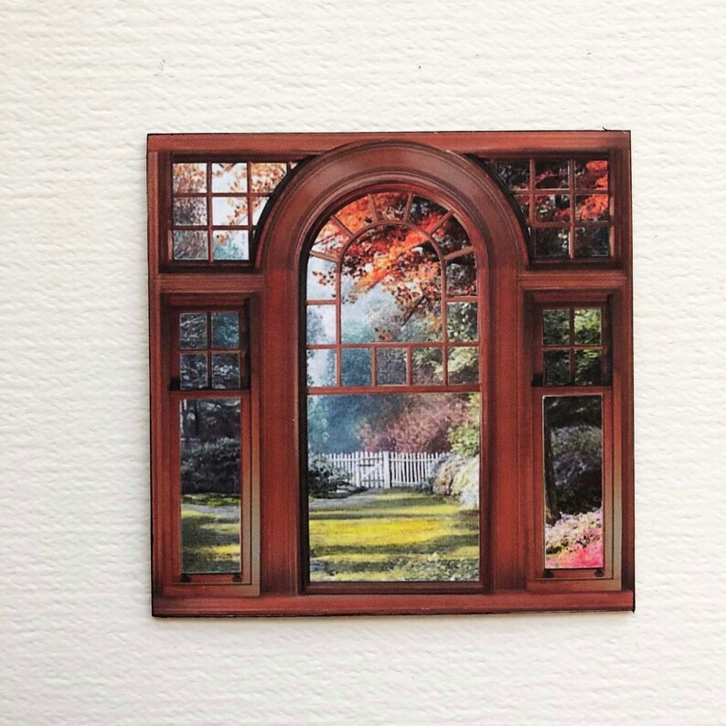 Faux Miniature Victorian Windows With Garden Views Prop Windows - Etsy
