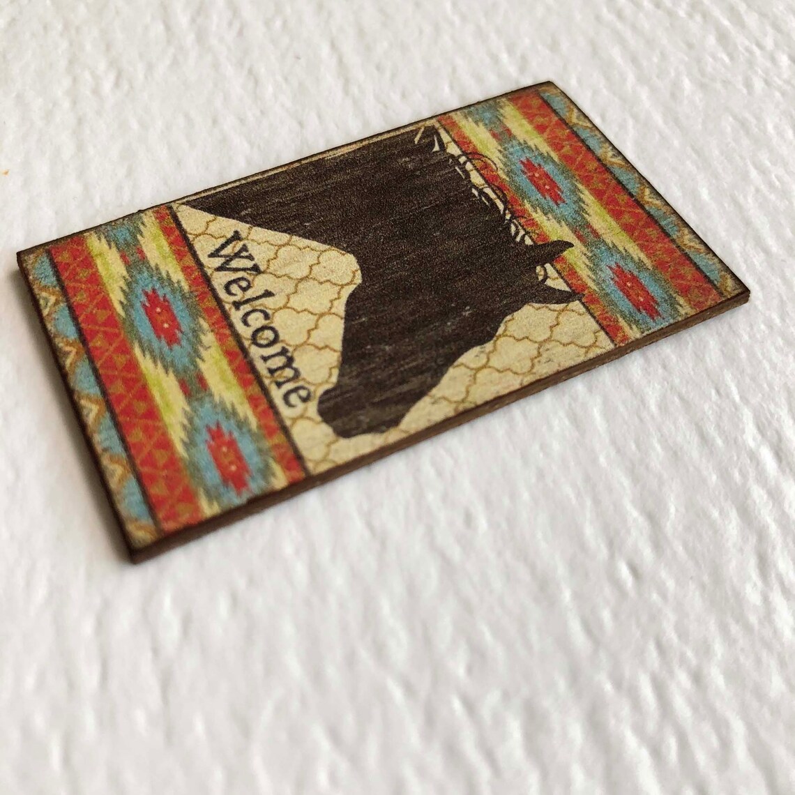 Miniature Welcome Sign With Horse for Dollhouse Equestrian | Etsy