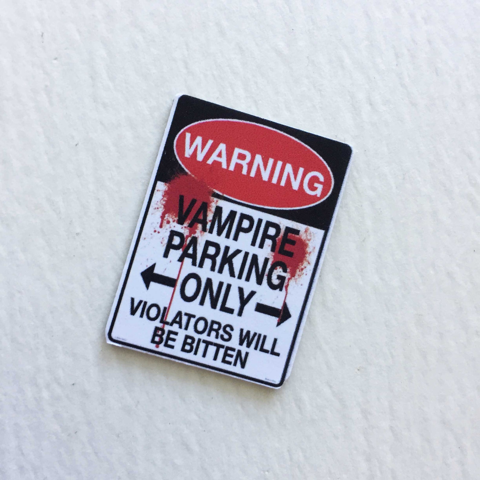 1:12 Scale Miniature Vampire Parking and Warning Paper Signs - Etsy