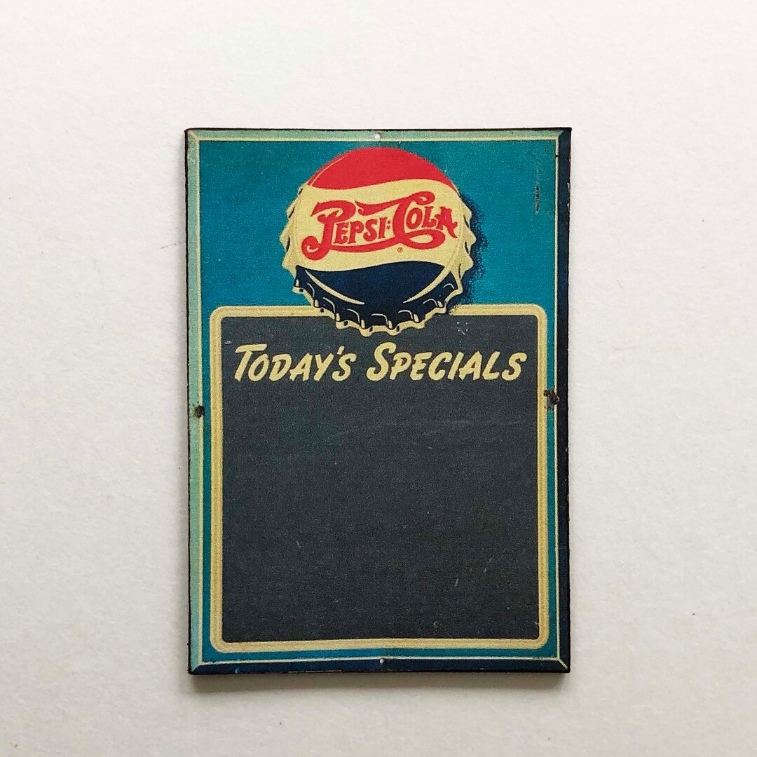 Miniature Retro Style Pepsi Store, Diner or Restaurant Sign - Etsy
