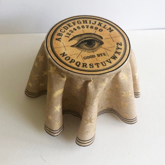 Spirit Board Round Seance Table With Cloth in 1/24 and 1/12 | Etsy