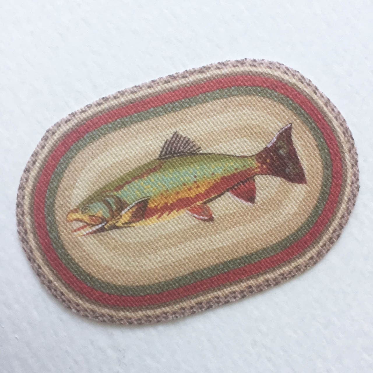 Miniature Oval Braided Look Rug of Rainbow Trout in 1:12 or Half Scale ...