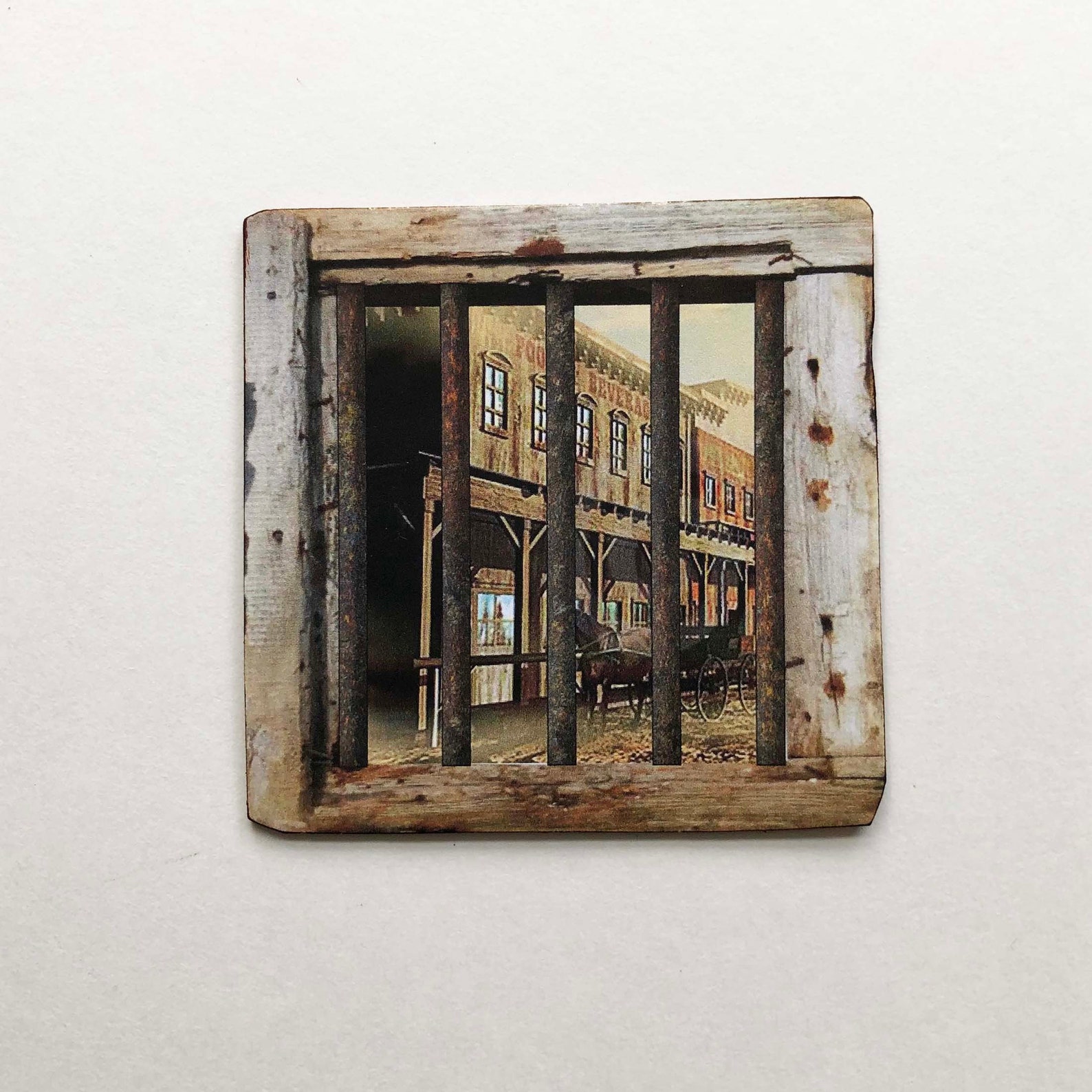 Rustic Jail Windows With Bars Miniature Paper Reproduction in | Etsy