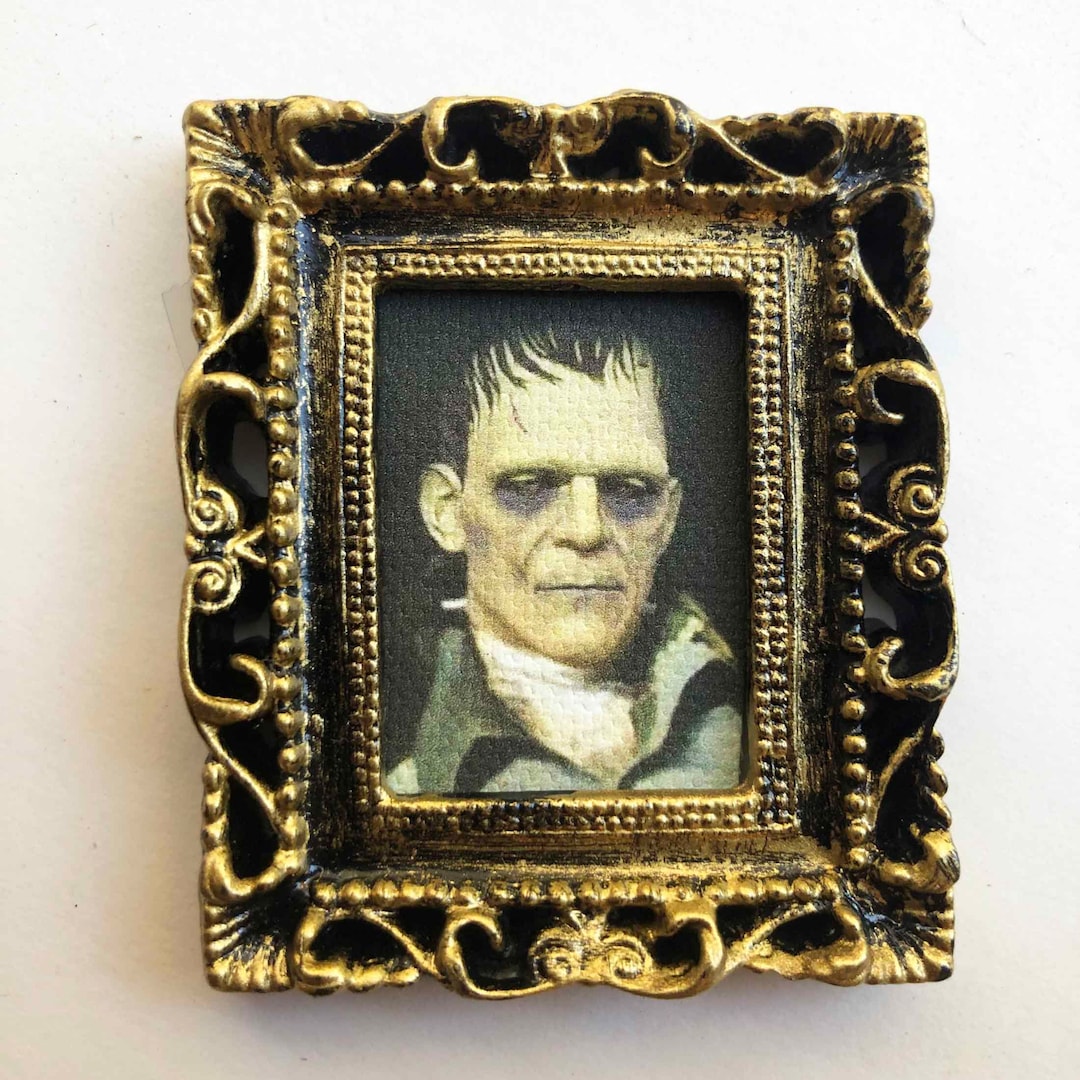 Portrait of Frankenstein Framed in Your Choice of Several Miniature ...