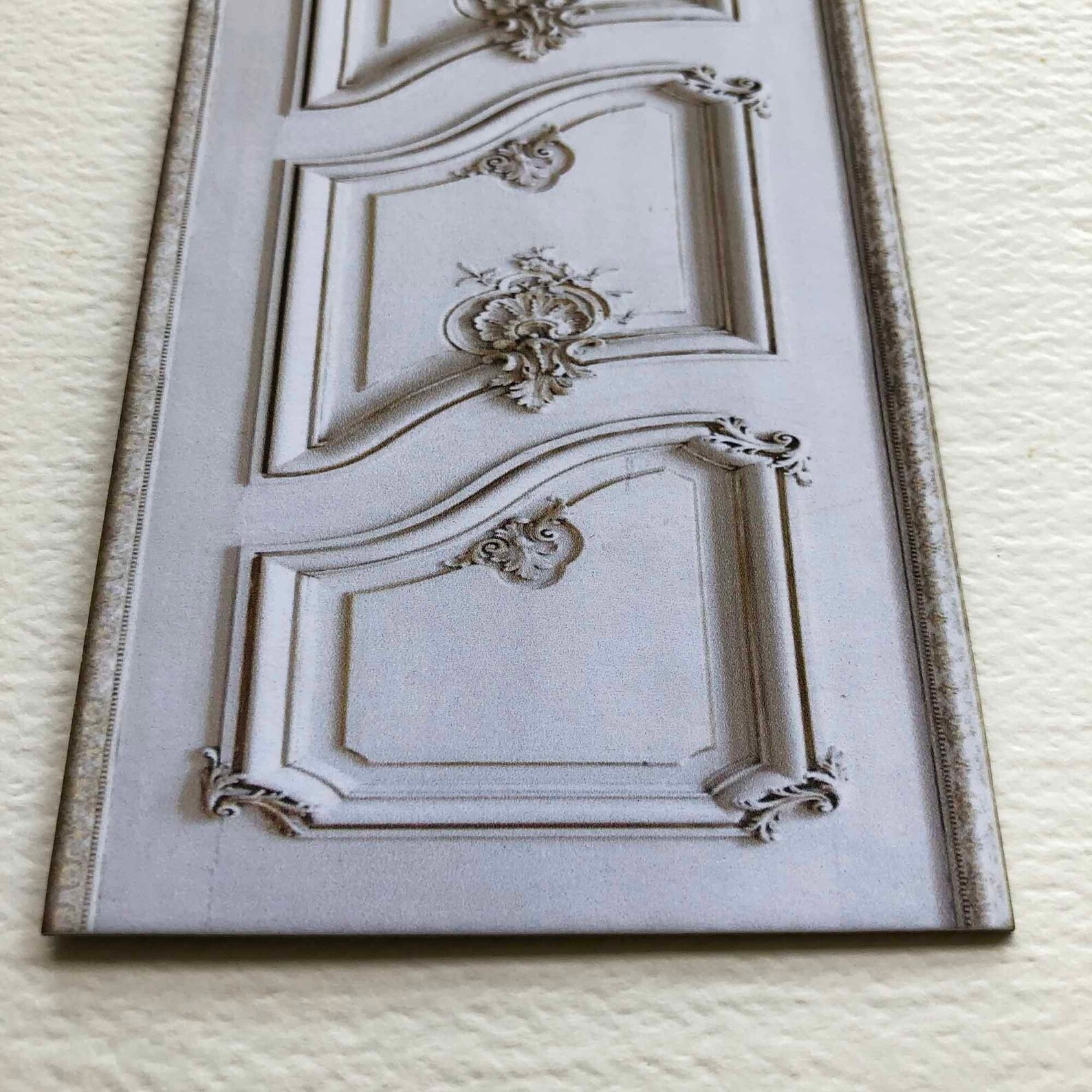 Miniature Ornate White Faux Prop PAPER Door in 1:12 Scale or | Etsy