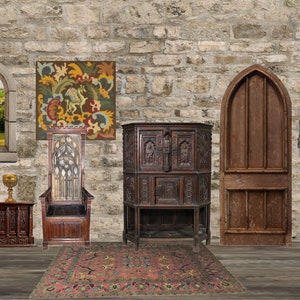 Gothic Castle Decor DIY Printable Props 9 Pieces in 1:12 Scale - Etsy