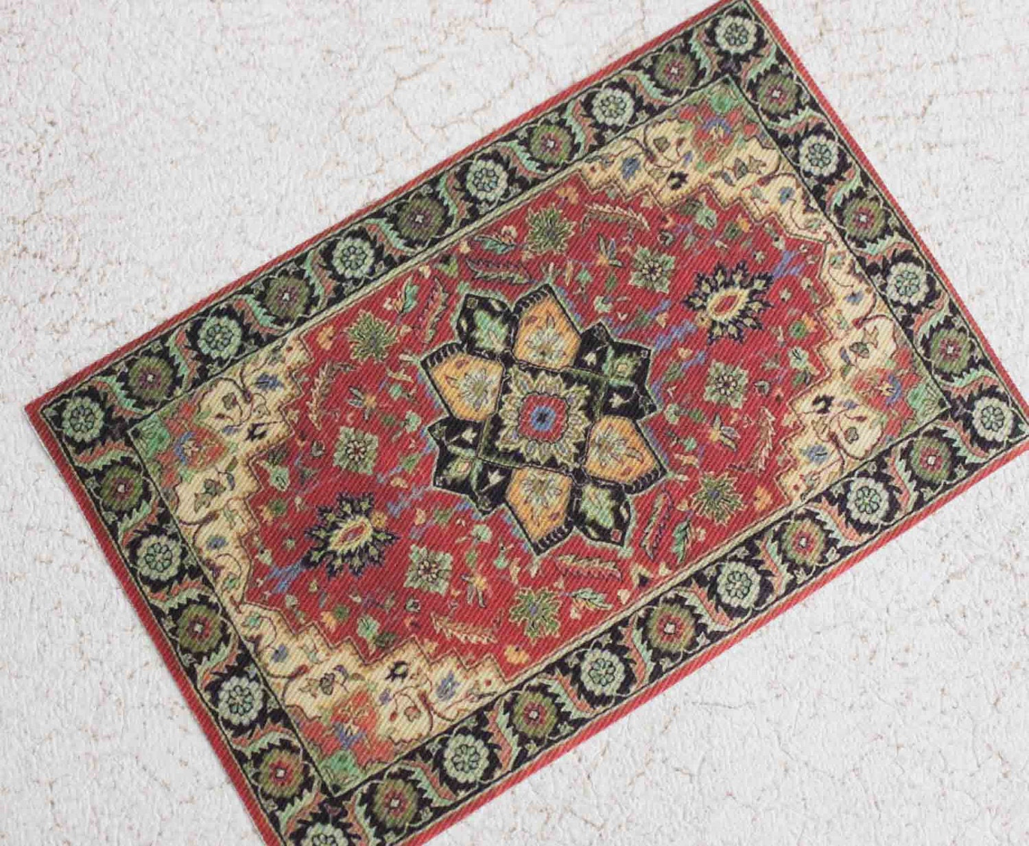 Miniature Victorian or Edwardian Rug in Sizes for Half Scale - Etsy