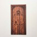 Miniature Massive Oak Door Wood Look Paper Faux Prop Door With or ...