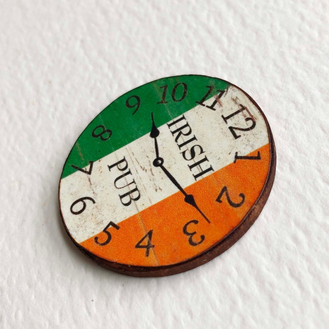 Miniature Faux Clock for Irish Pub 1/24 and 1/12 Scale for | Etsy