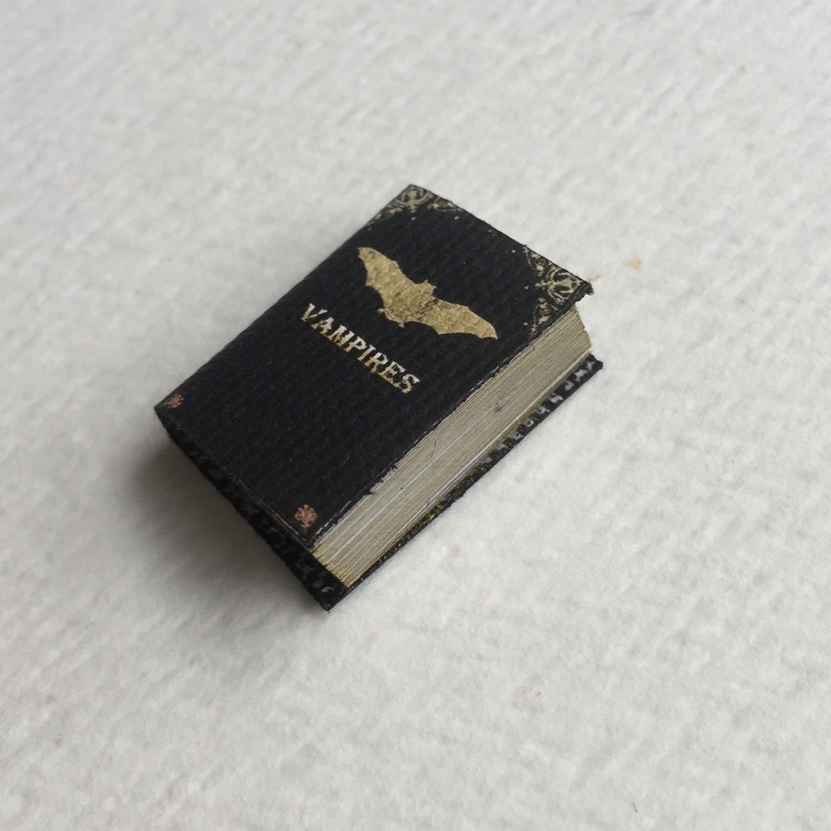 Vampires Book Antique Leather Bound Look in 1:12 Scale Miniature - Etsy