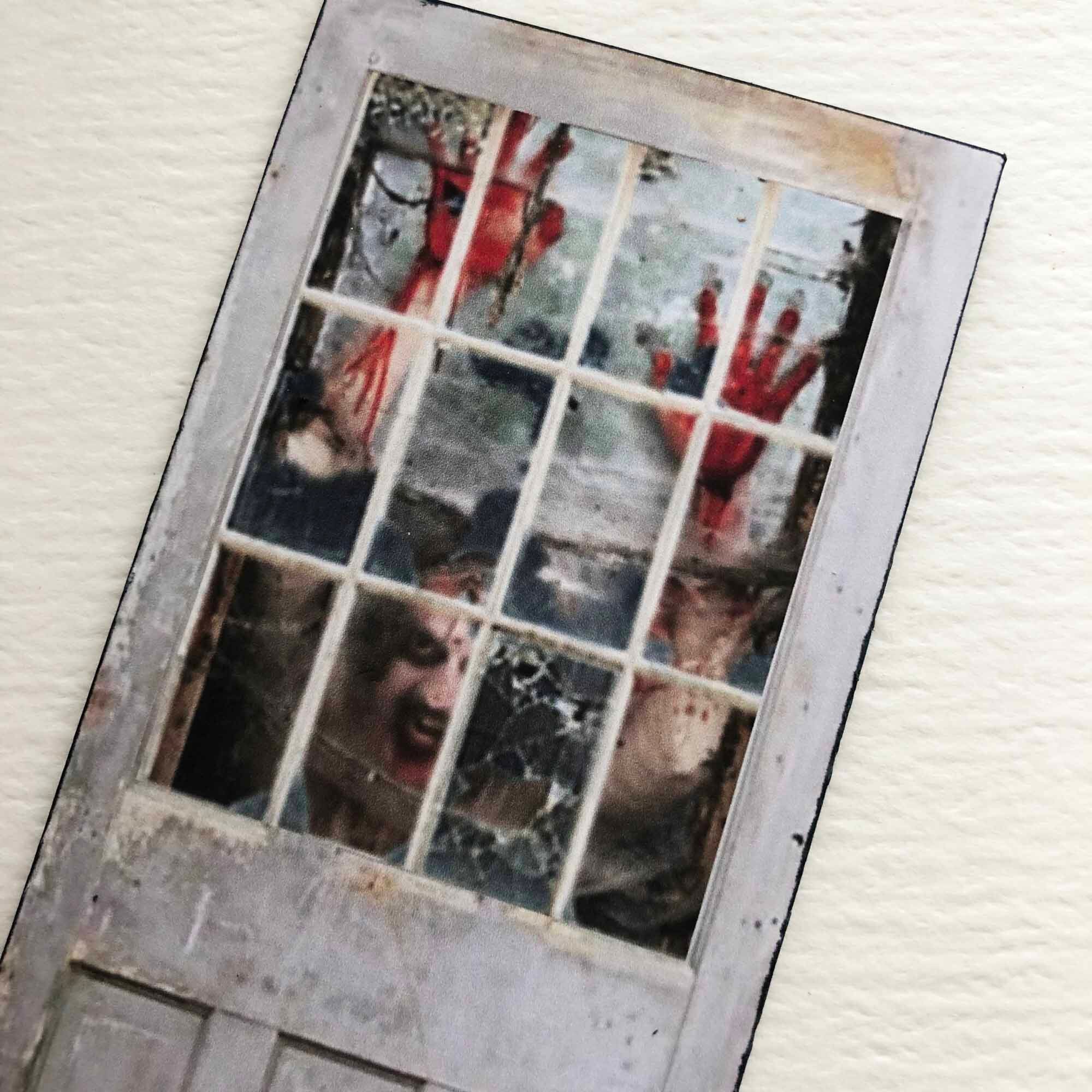 Miniature Zombie Door PAPER Prop, Grungy Shabby Look (1:12 or 1∶24 ...
