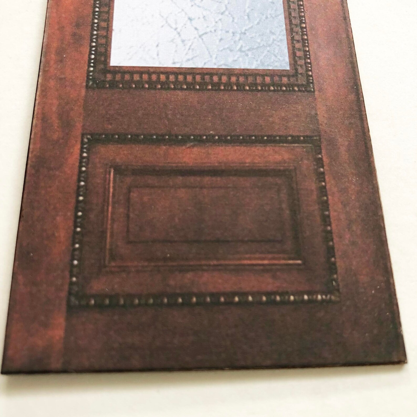 Miniature Asylum for the Insane Door Wood Look Design Faux | Etsy