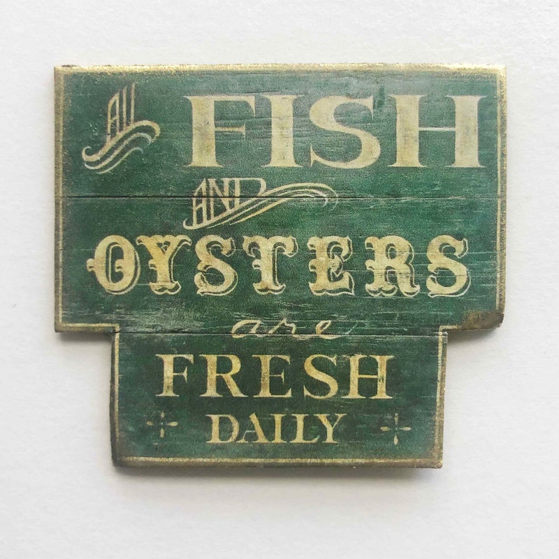 Fresh Fish Sign - Etsy