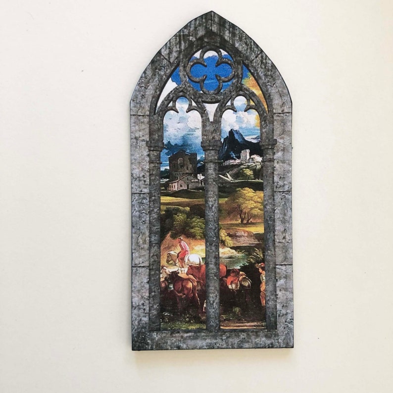 Gothic Castle Windows With Views Set Number THREE Paper | Etsy