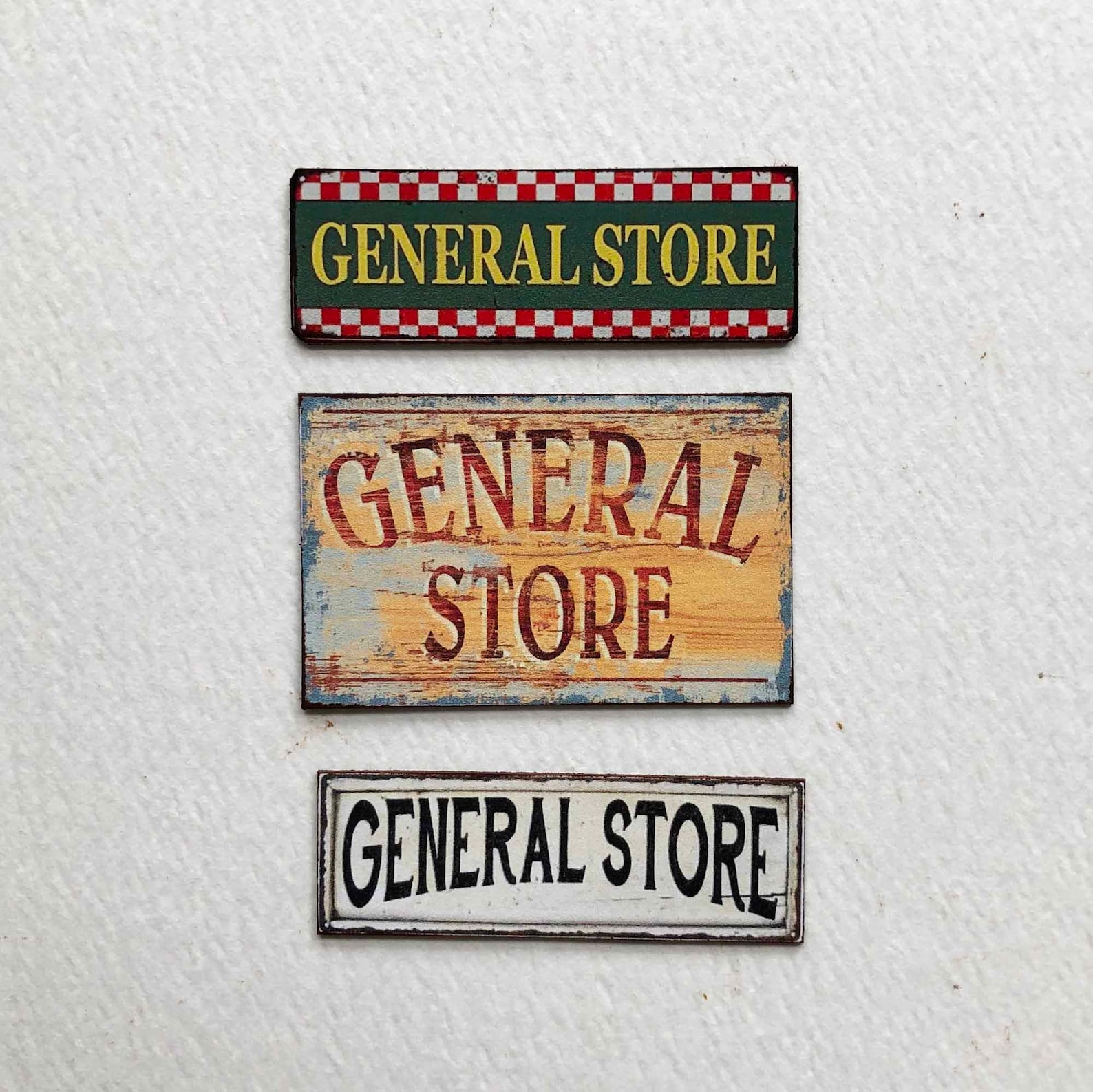 Miniature General Store Shop Signs for Country Store or | Etsy