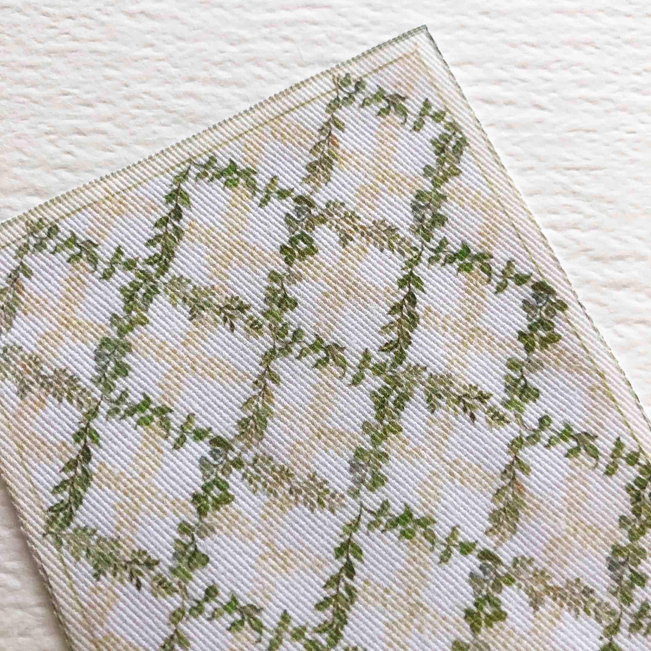 Dollhouse Miniature Delicate Leafy Lattice Design Rectangular Rug in ...