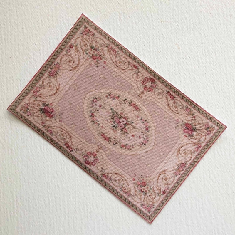 Pink Dollhouse Rug - Etsy
