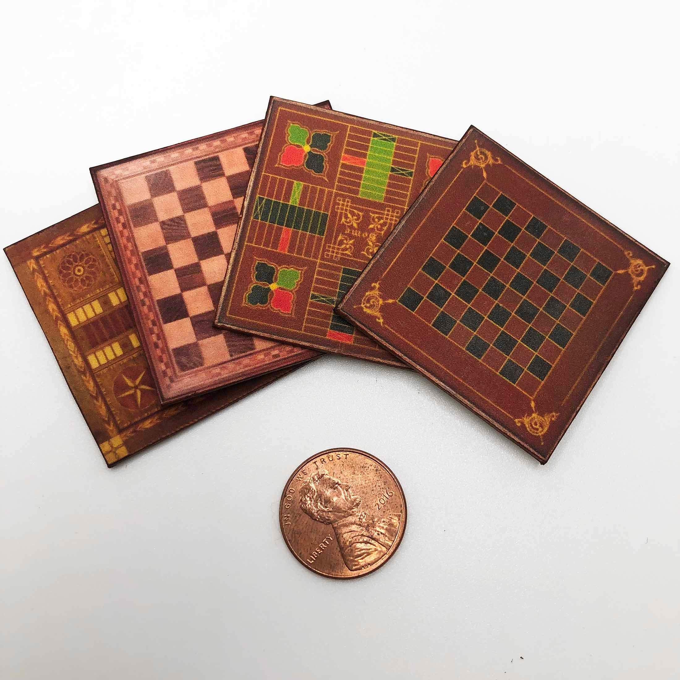 Scale Miniature PAPER Reproductions of Vintage Game Boards Your Choice ...