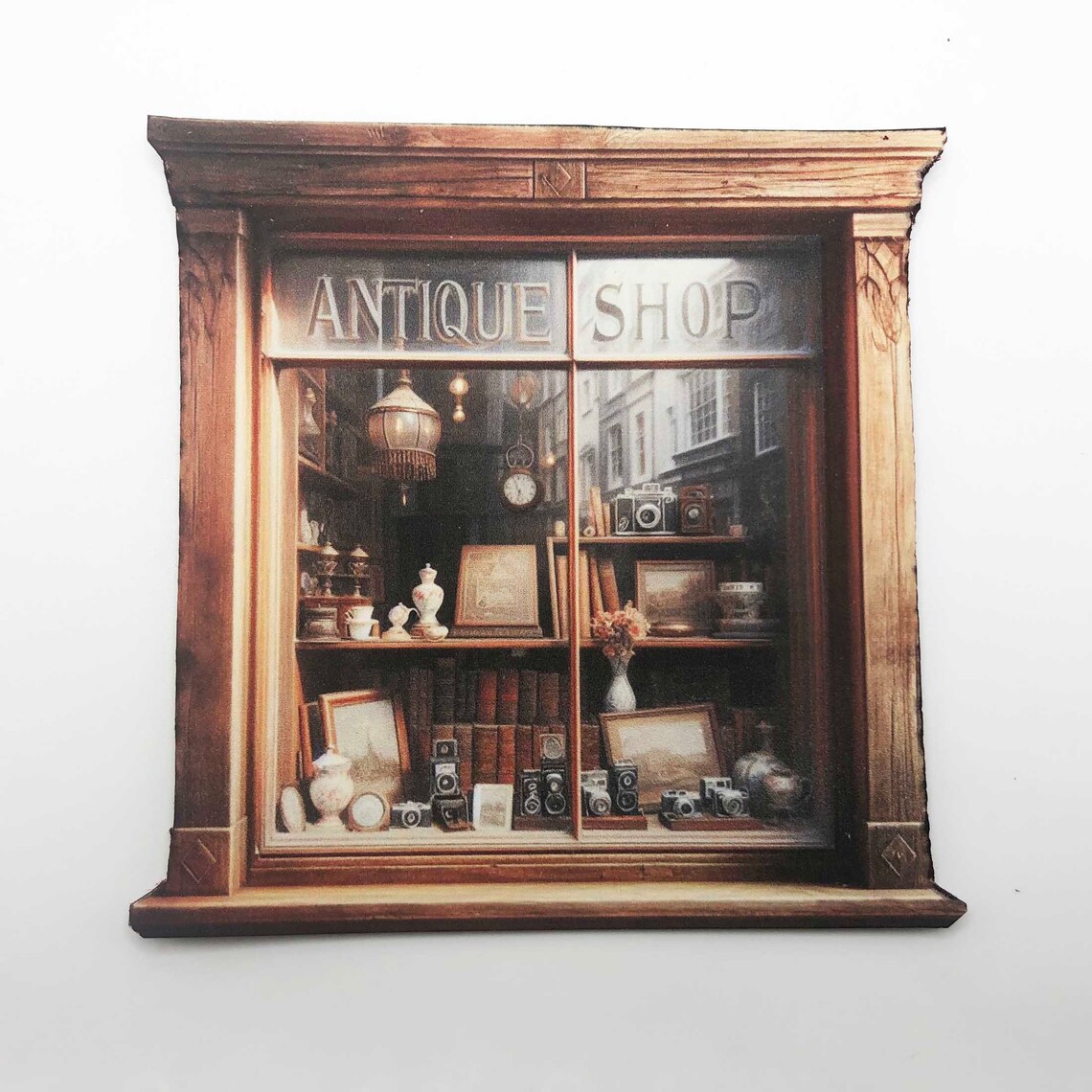 Antique Shop Miniature PAPER Window of Your Choice - Etsy