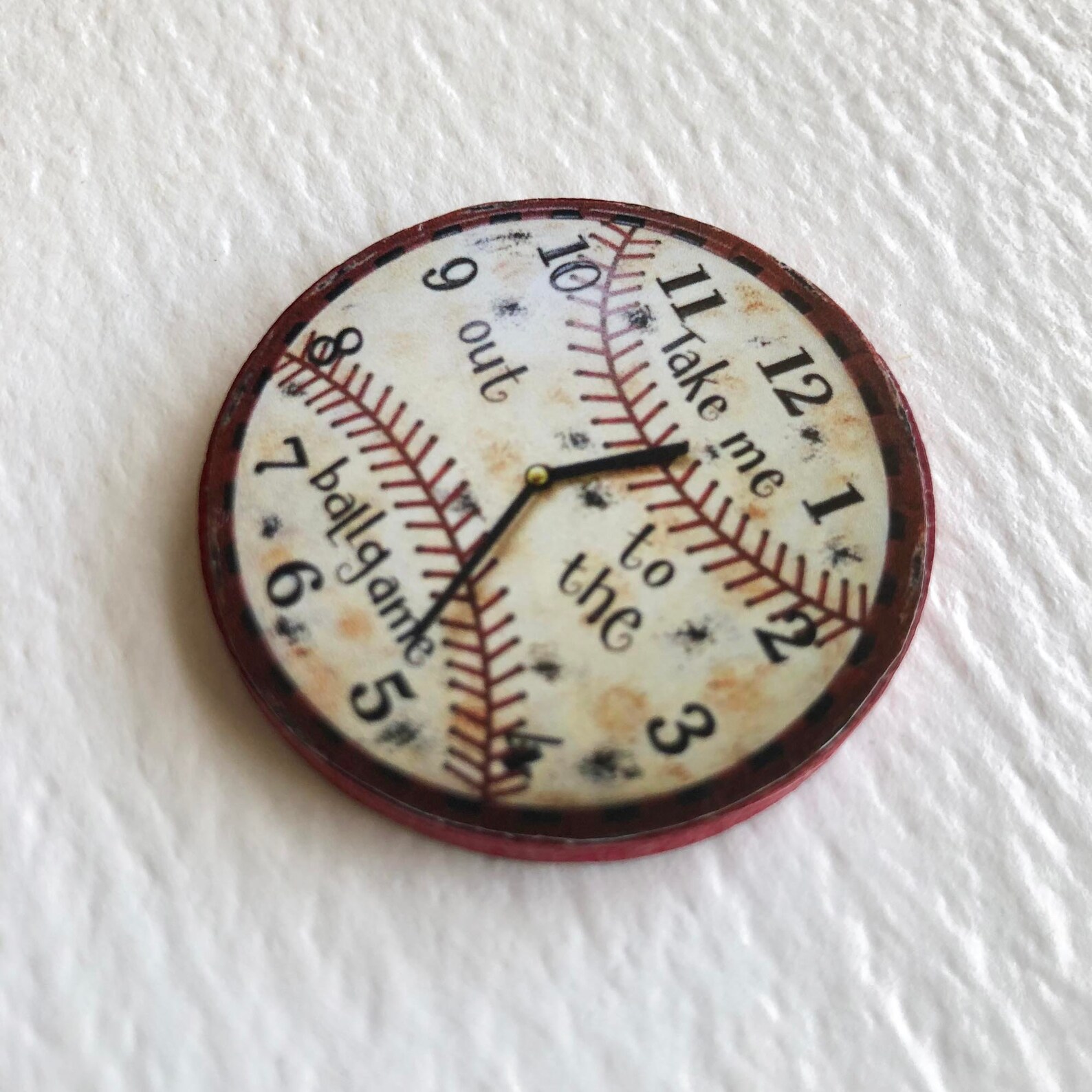 Miniature Faux Baseball Clock 1/24 and 1/12 Scale for - Etsy