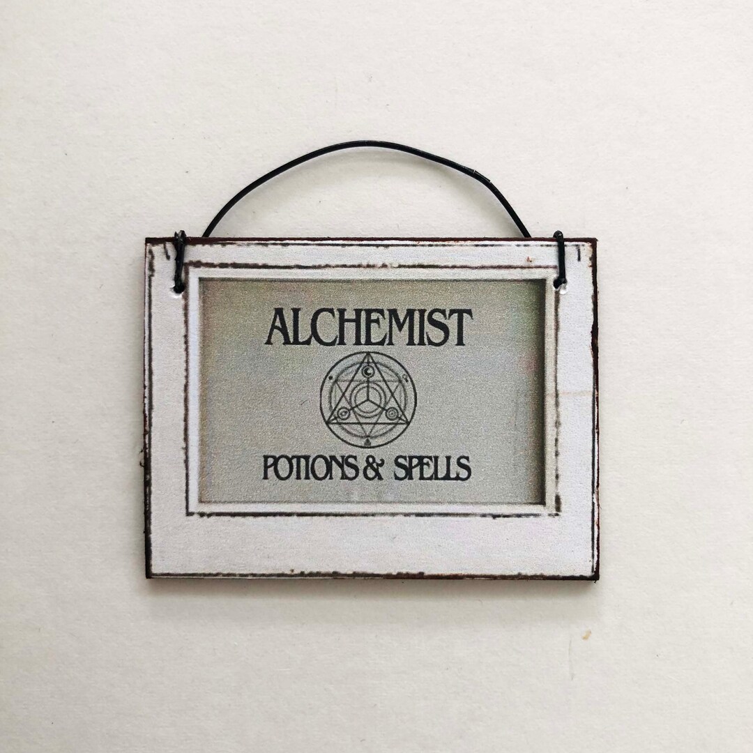 Miniature Sign Alchemist Potions and Spells - Etsy