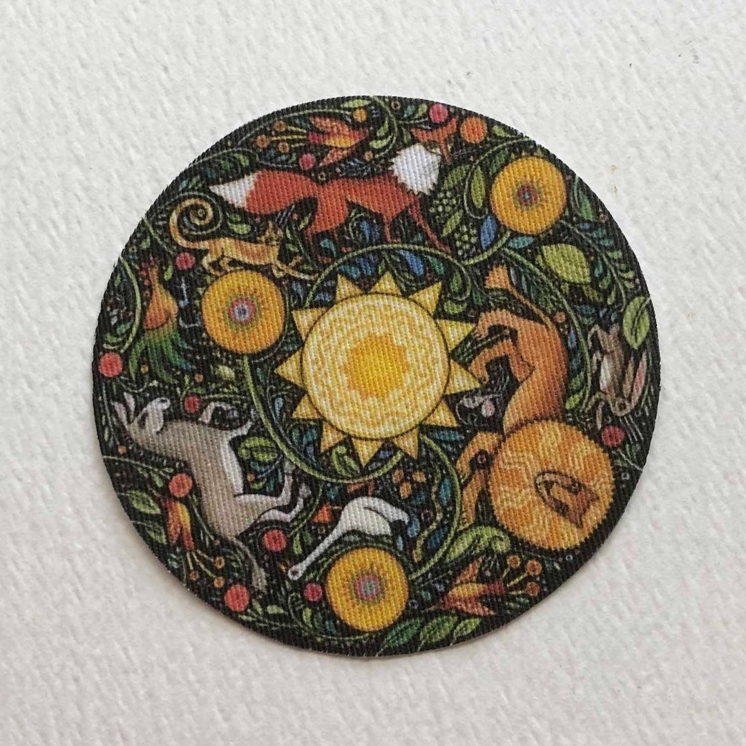Dollhouse Miniature Colorful Round Animal Pattern Rug - Etsy