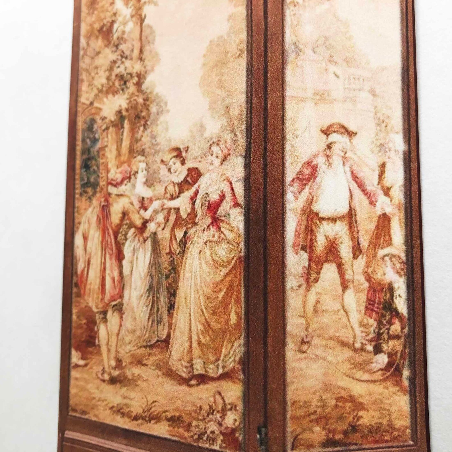 Dollhouse Miniature PAPER Dressing Screen Room Divider French - Etsy