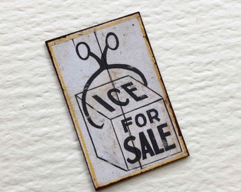 Ice for Sale Sign - Etsy