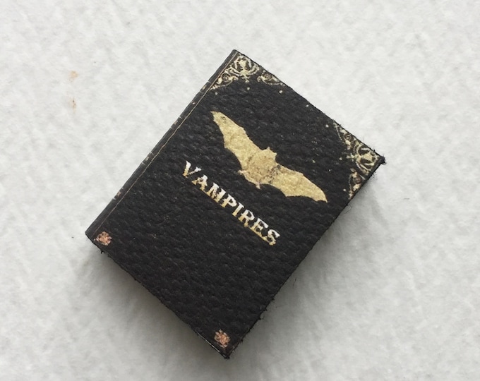 Vampires Book Antique Leather Bound Look in 1:12 Scale Miniature - Etsy