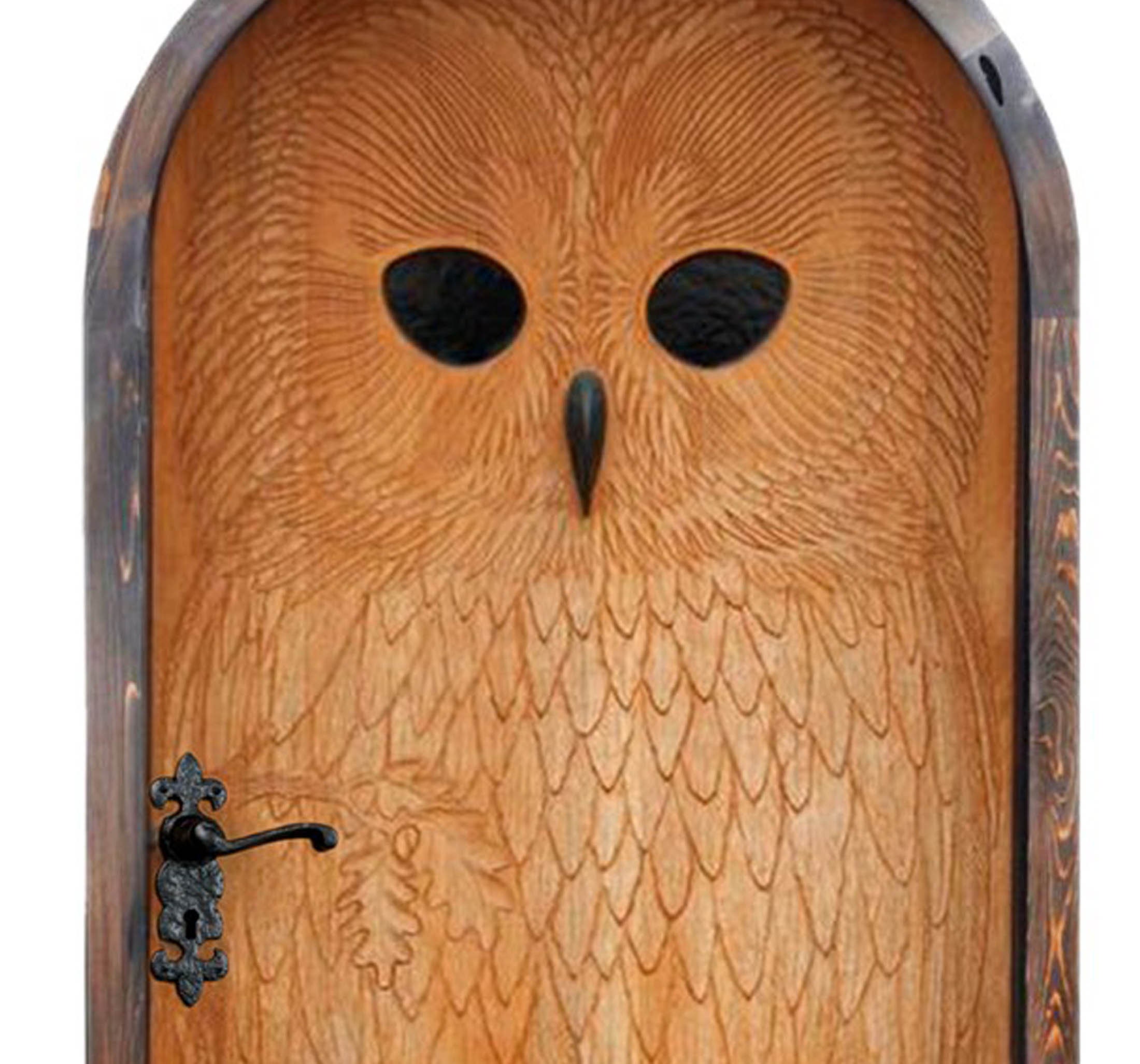Miniature PAPER Door With Look of a "carved Wood" Owl - Etsy