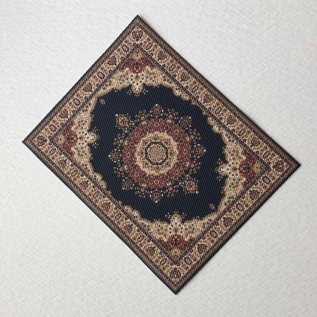 Miniature Rug With Medallion Design in Several Sizes and Scales - Etsy