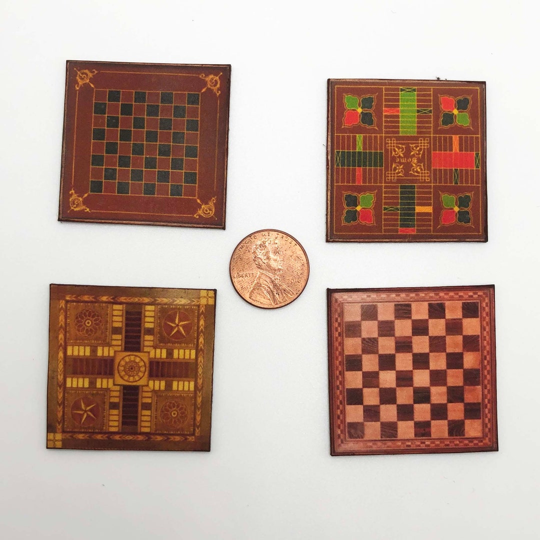 Scale Miniature PAPER Reproductions of Vintage Game Boards Your Choice ...