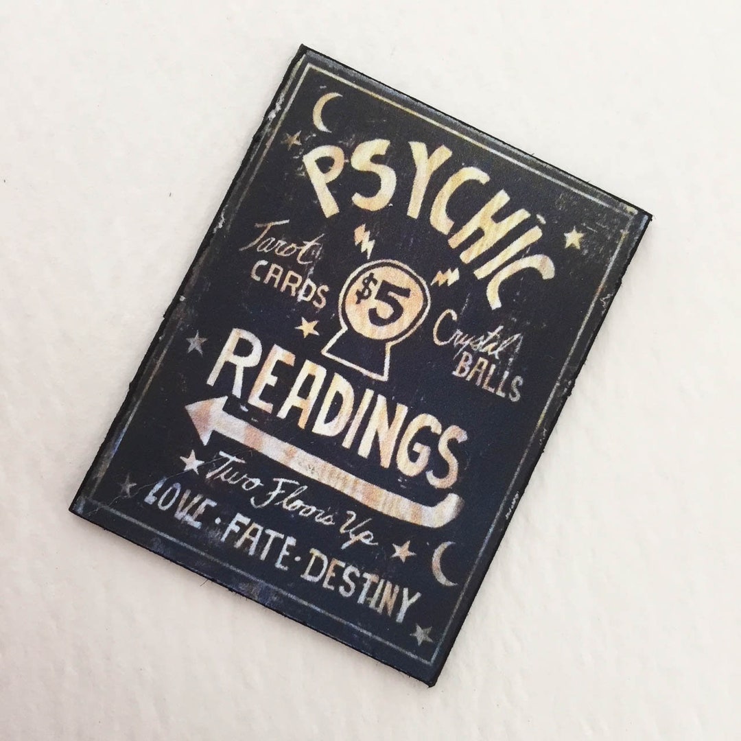 Miniature Grungy Sign Psychic Readings Sized to Suit Several Scales - Etsy