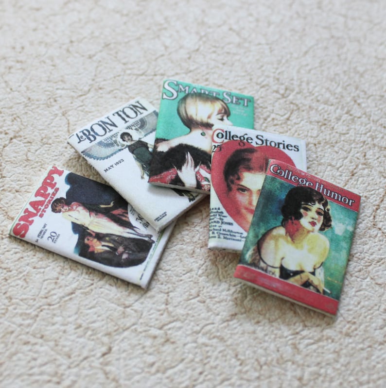 Miniature Prop Magazines Flapper Era 1920s for Dollhouse 1:12 Scale - Etsy