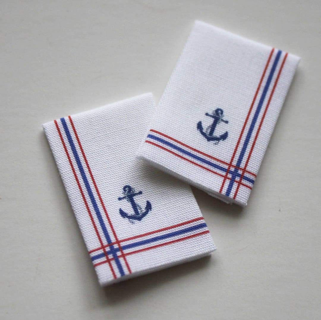 Dollhouse Miniature Nautical Anchor Design Kitchen Tea Towel - Etsy
