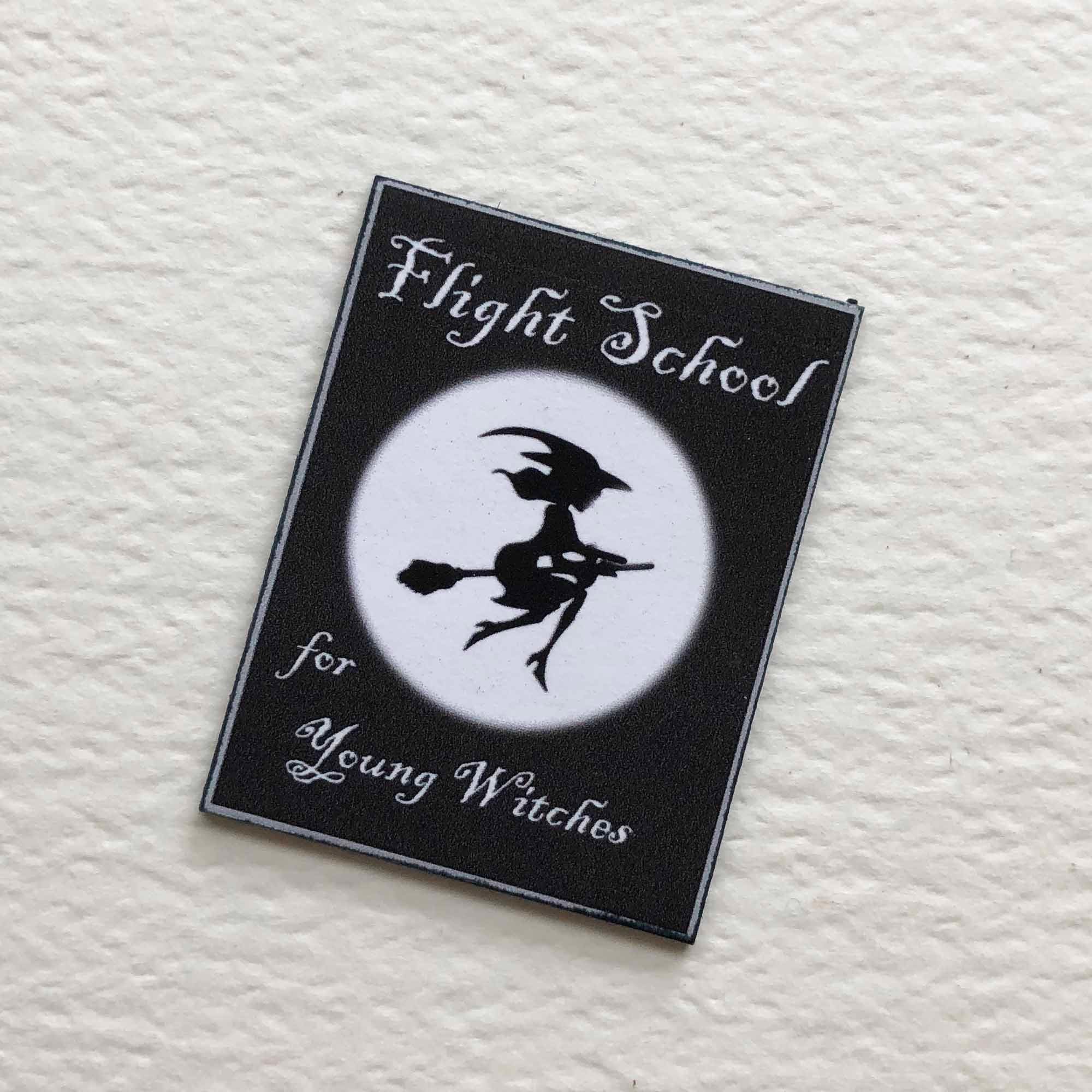 Miniature Sign Flight School for Young Witches Flying Witch on - Etsy ...