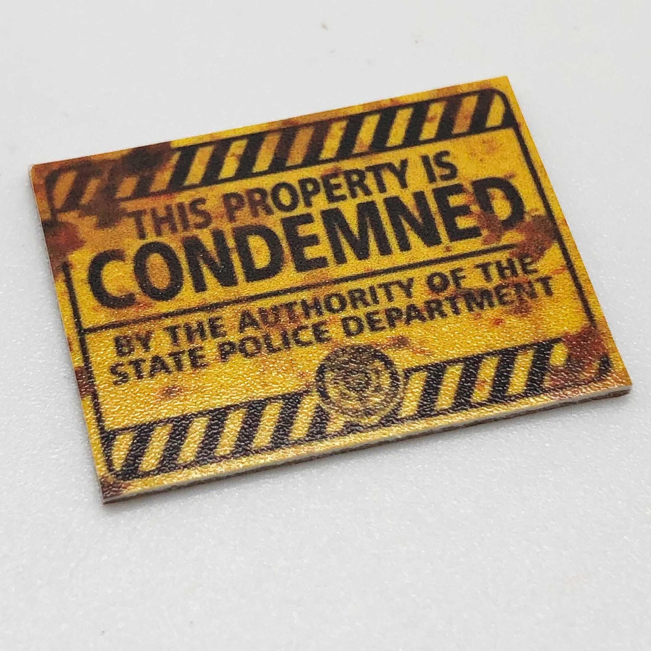 This Property Is Condemned Sign