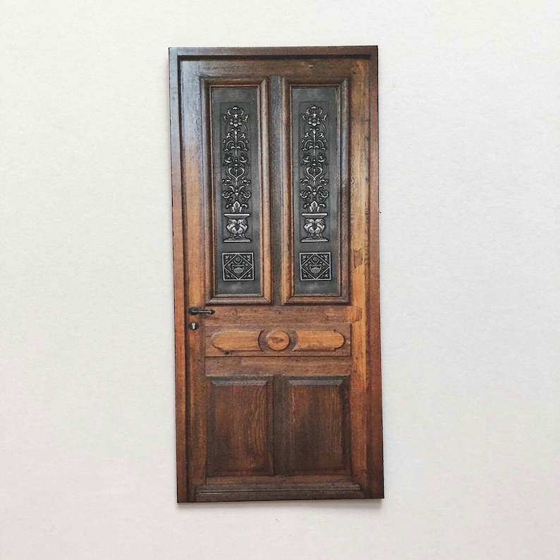Miniature Faux PAPER Antique French Reproduction Door in Two - Etsy