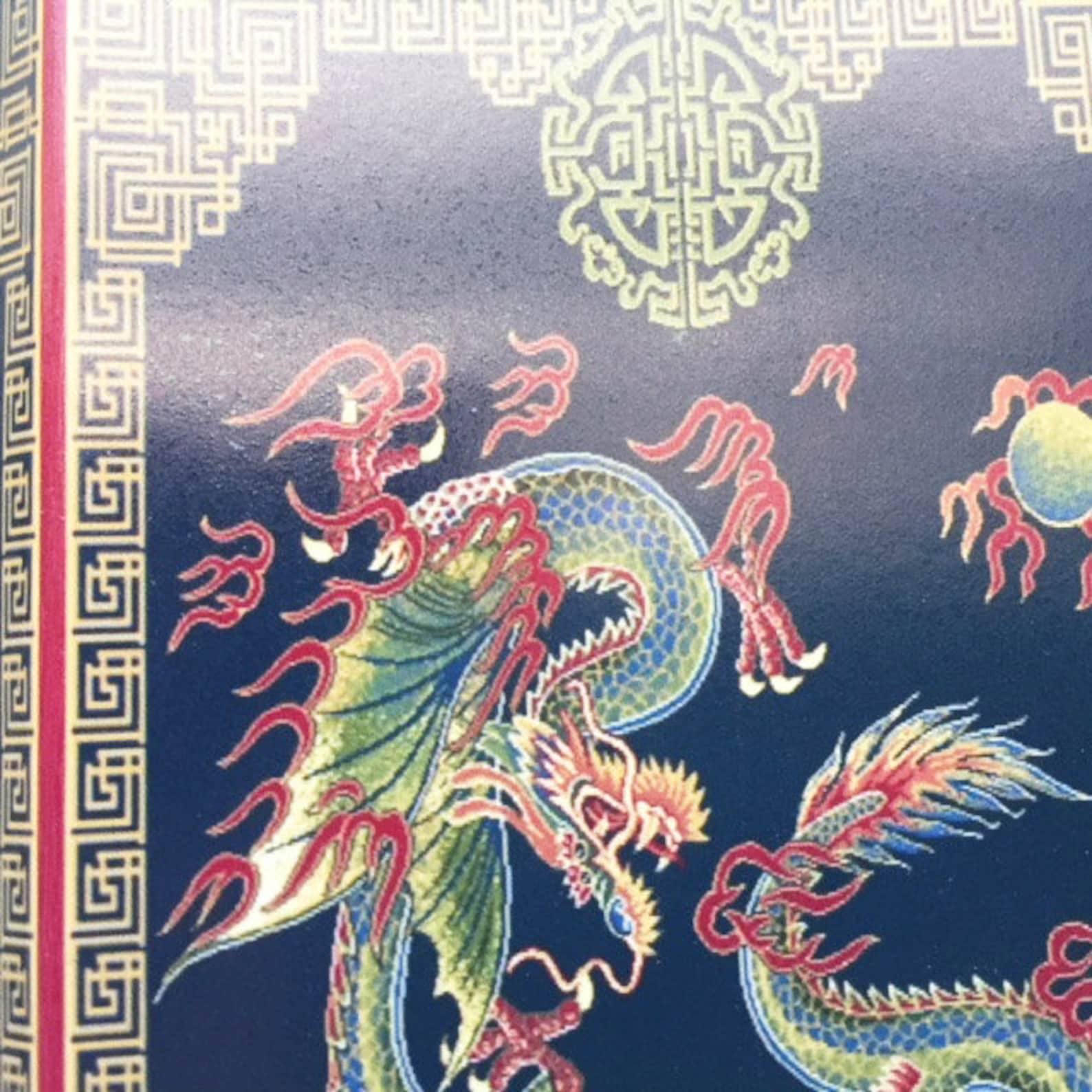 Miniature Oriental Dragon Design PAPER Room Screen or Divider - Etsy