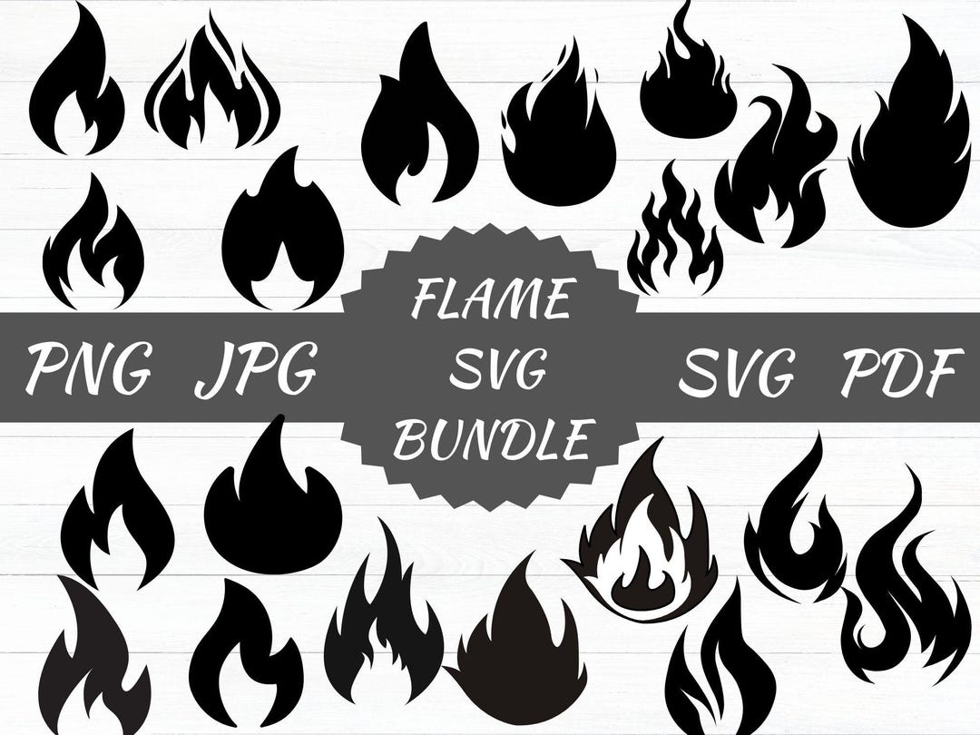 Fire SVG, Flame Svg, Fire Svg Bundle, Fire Clipart, Fire Svg Files ...